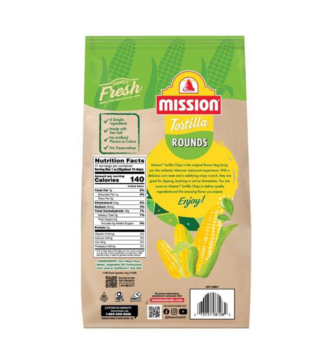 Mission Tortilla Rounds - Shop Chips at H-E-B