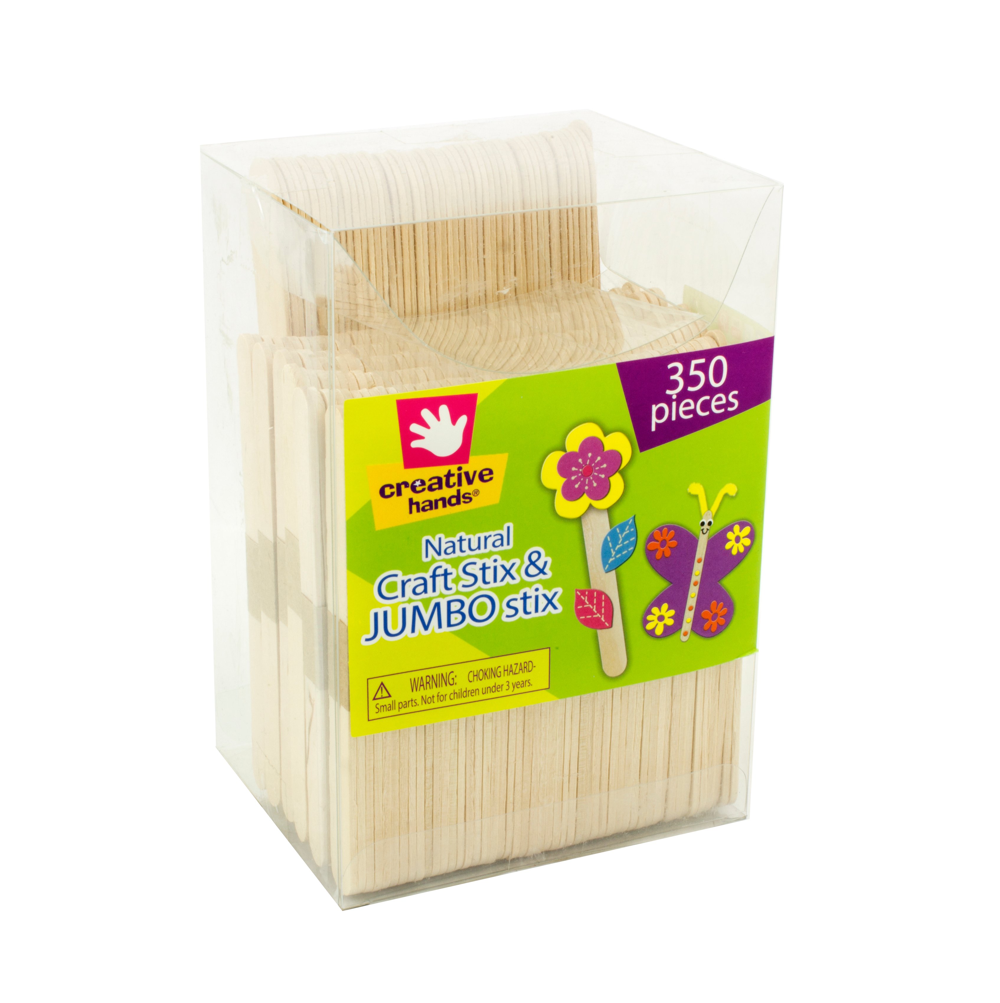 Creative Hands Natural Craft Stix & Jumbo Stix - Shop Craft basics at H-E-B