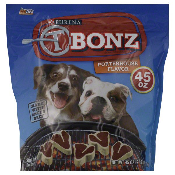 Purina T Bonz Porterhouse Flavor Steak Shaped Dog Snacks - Shop Dogs at ...