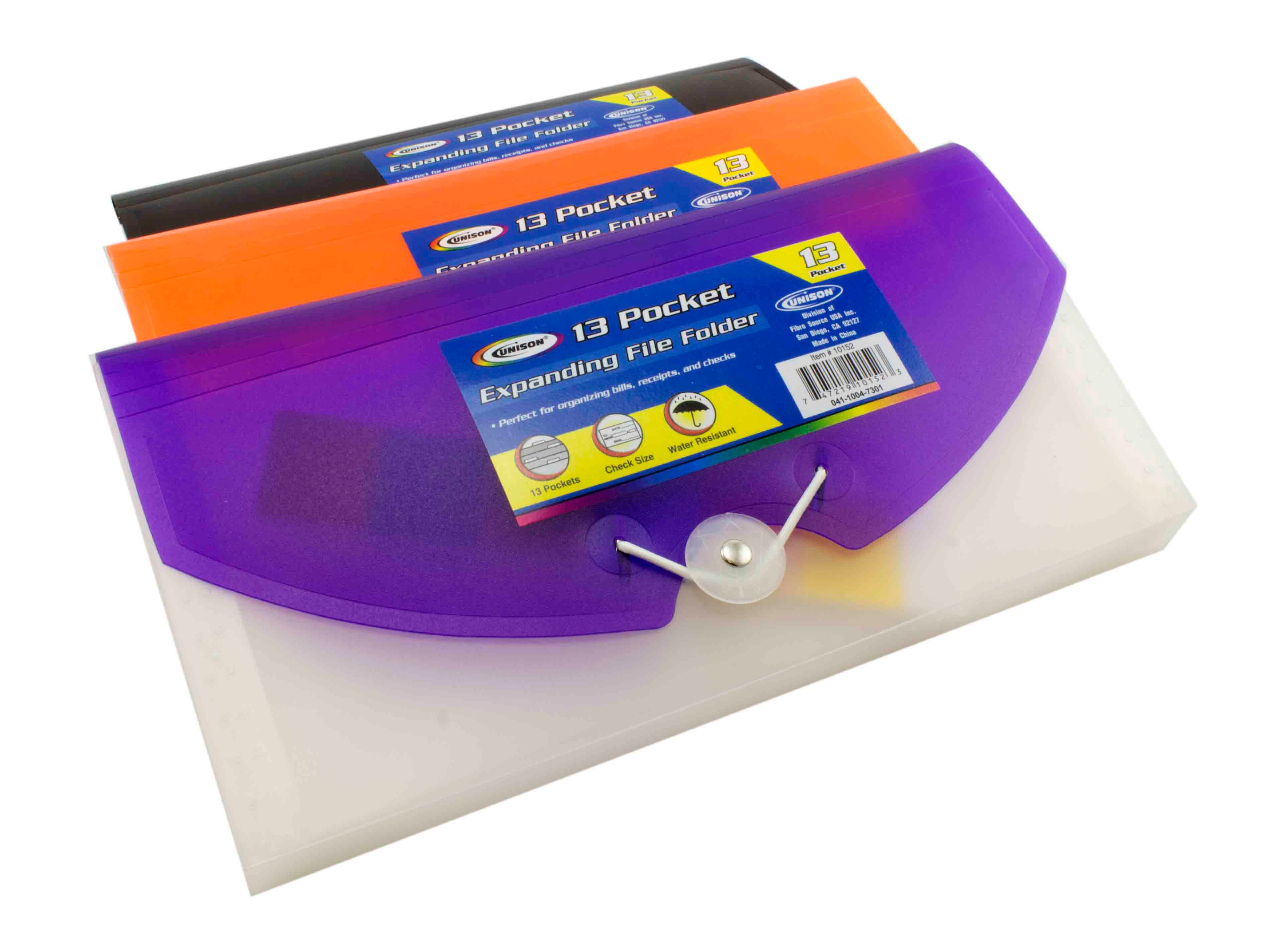 Unison 13 Pocket Expanding Check Fashion - Shop Folders at H-E-B