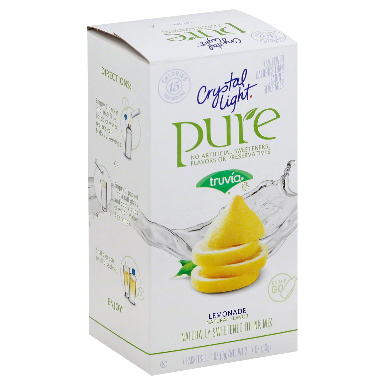 Crystal Light Pure On the Go Lemonade Drink Mix - Shop Mixes & flavor ...