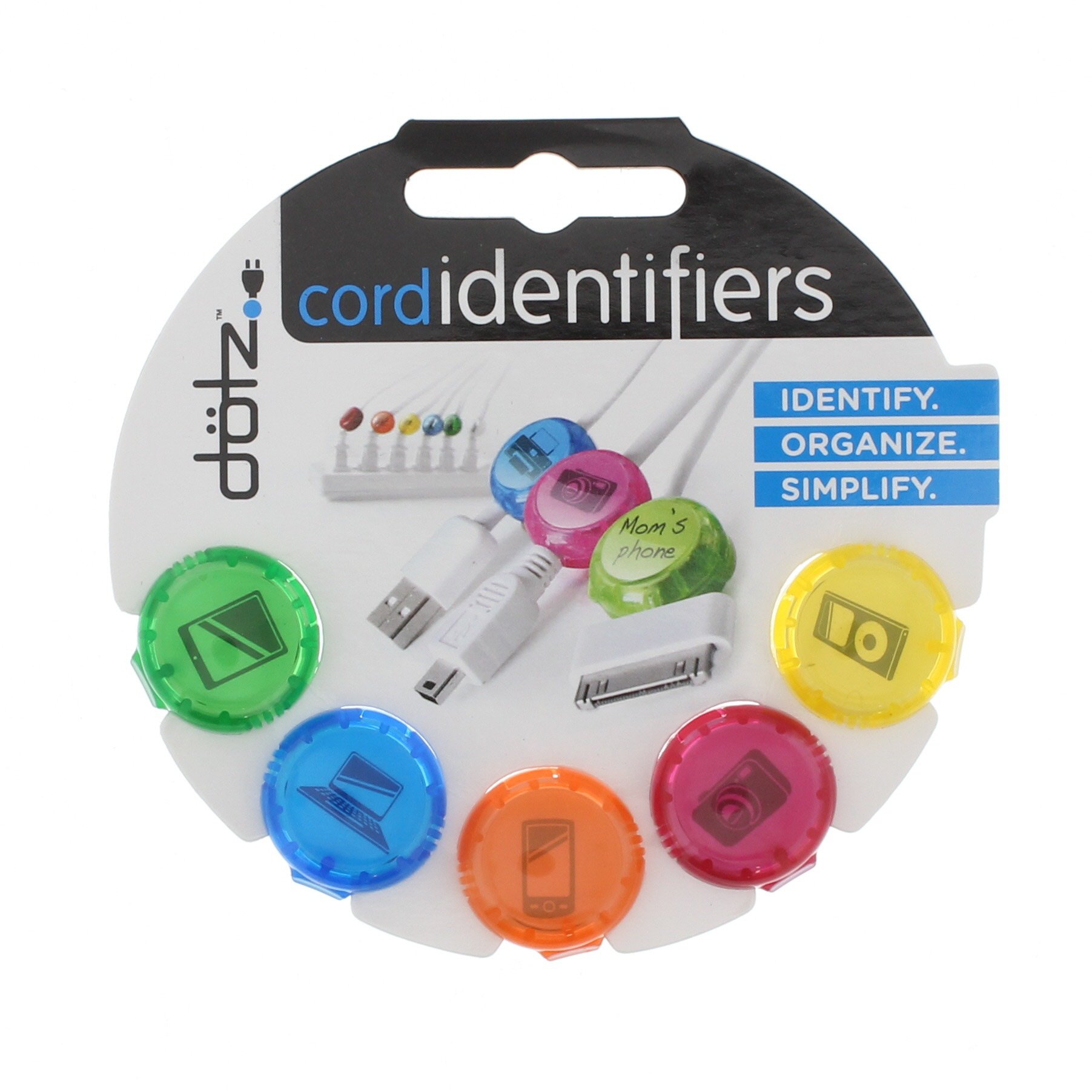 Dotz Cord Identifiers For Cord And Cable Management 5 PK - Shop Cables ...