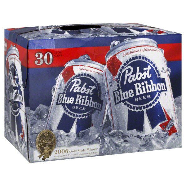 Pabst Blue Ribbon Beer 30 pk Cans - Shop Beer at H-E-B