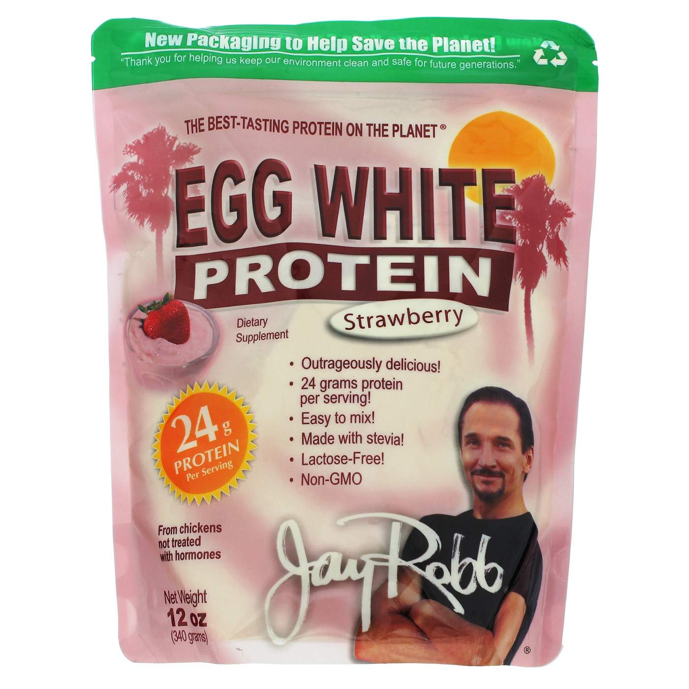 Jay Robb Strawberry Egg White Protein Powder - Shop Diet & fitness at H-E-B