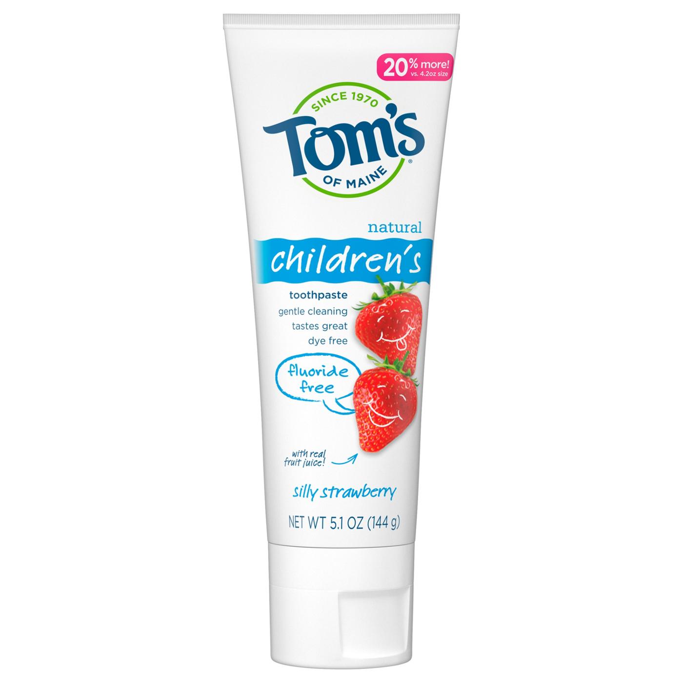 Tom's of Maine Kids Natural Toothpaste - Silly Strawberry - Shop ...