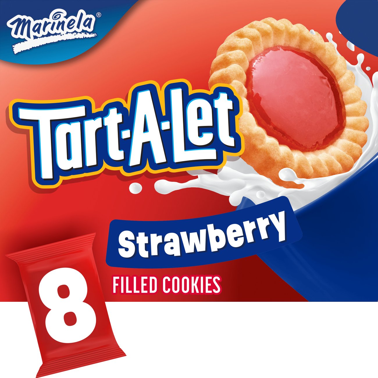 Marinela Tartinas Cookies with Strawberry Filling - Shop Cookies at H-E-B