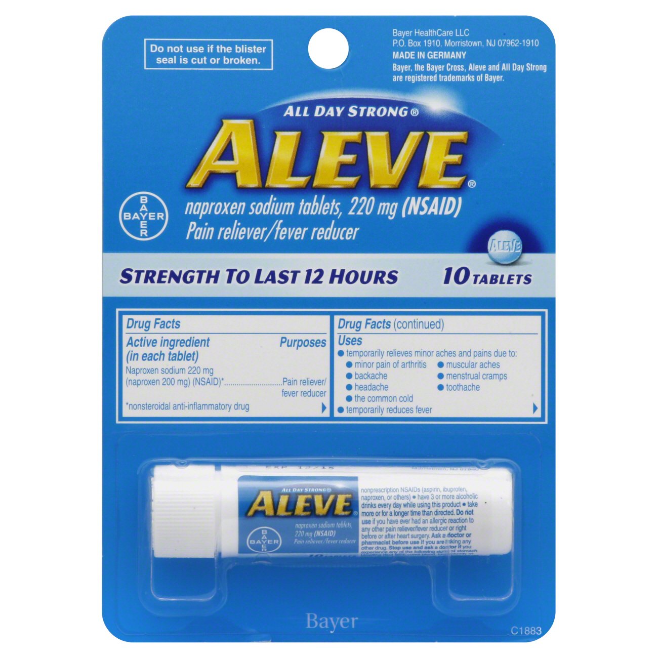 Aleve Pain reliever/fever reducer Naproxen 220 mg Tablets - Shop ...