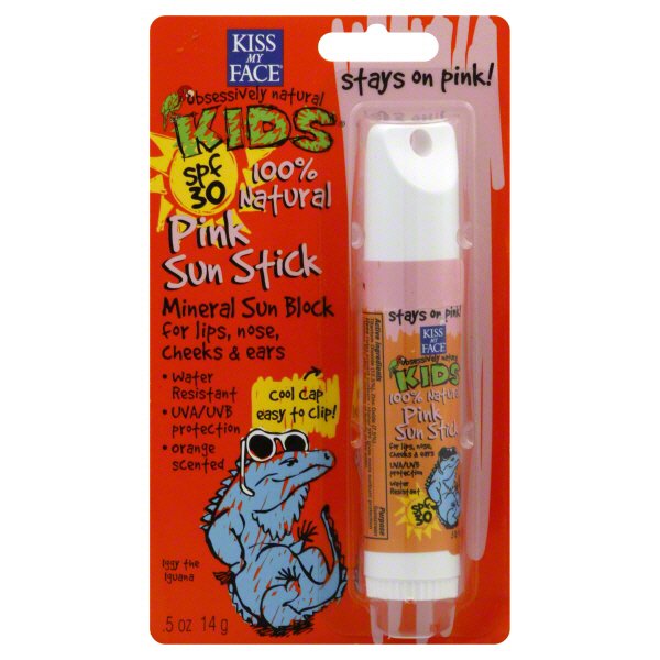 Kiss My Face Obsessively Natural Kids Pink Sun Stick SPF 30 - Shop ...