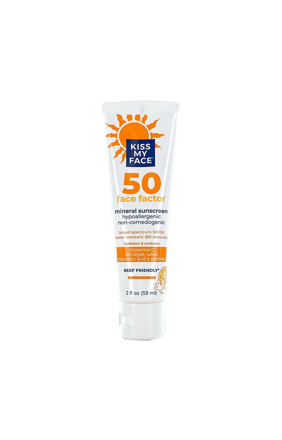Kiss My Face Face Factor Mineral Sunscreen SPF 50 - Shop Sunscreen ...