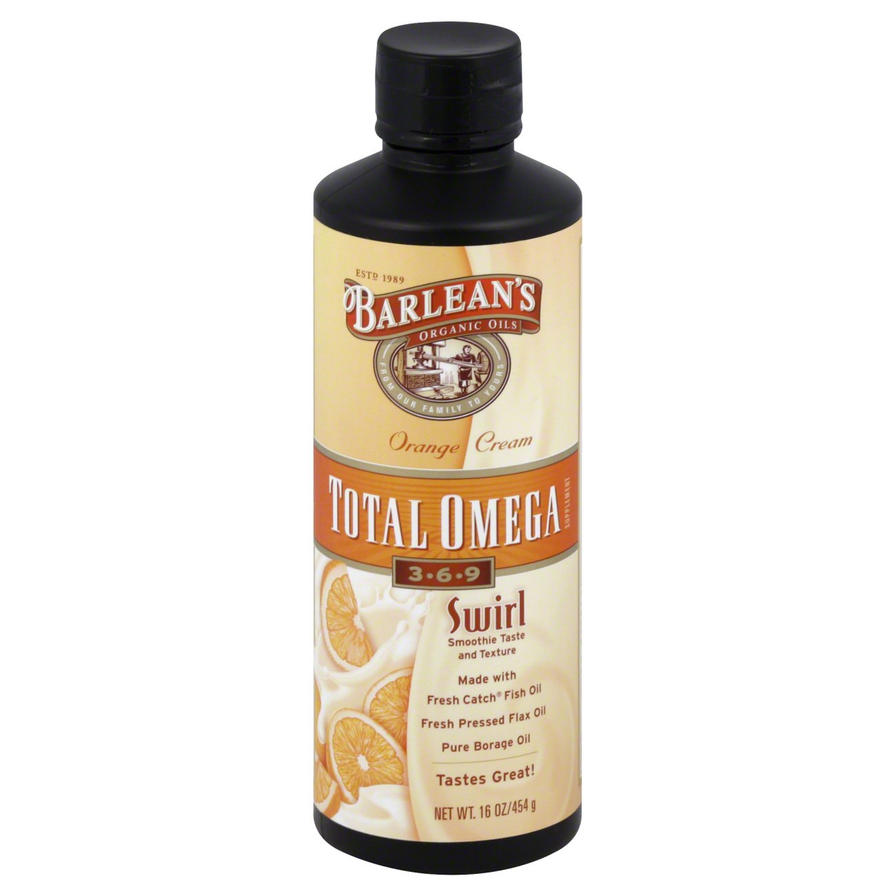 Barlean's Total Omega 3-6-9 - Orange Crème Flavor - Shop Diet & fitness ...