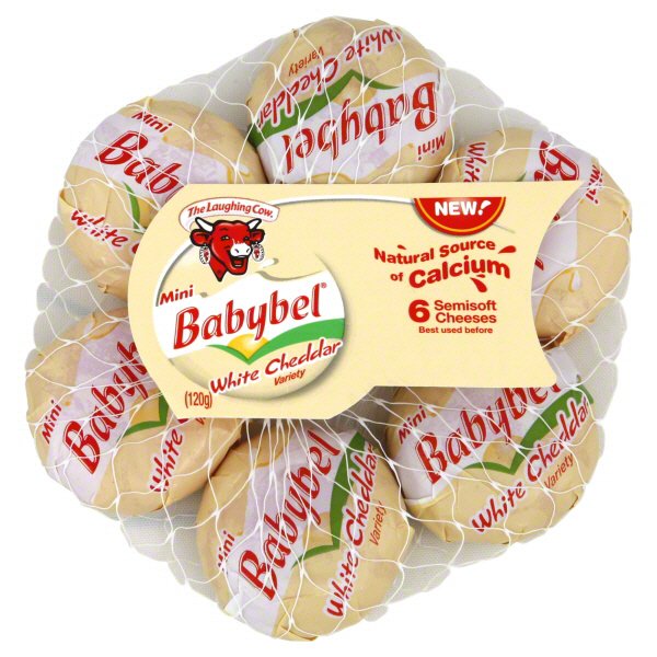 Laughing Cow Mini Babybel White Cheddar Semisoft Cheeses - Shop Cheese ...