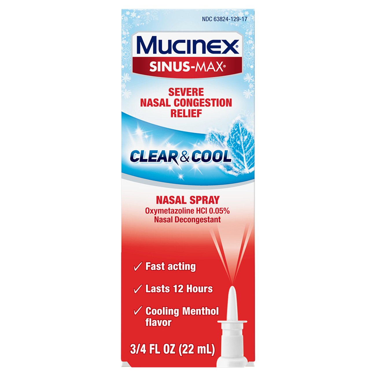 Mucinex Sinus Max Severe Nasal Congestion Relief Spray Shop Sinus allergy at H E B