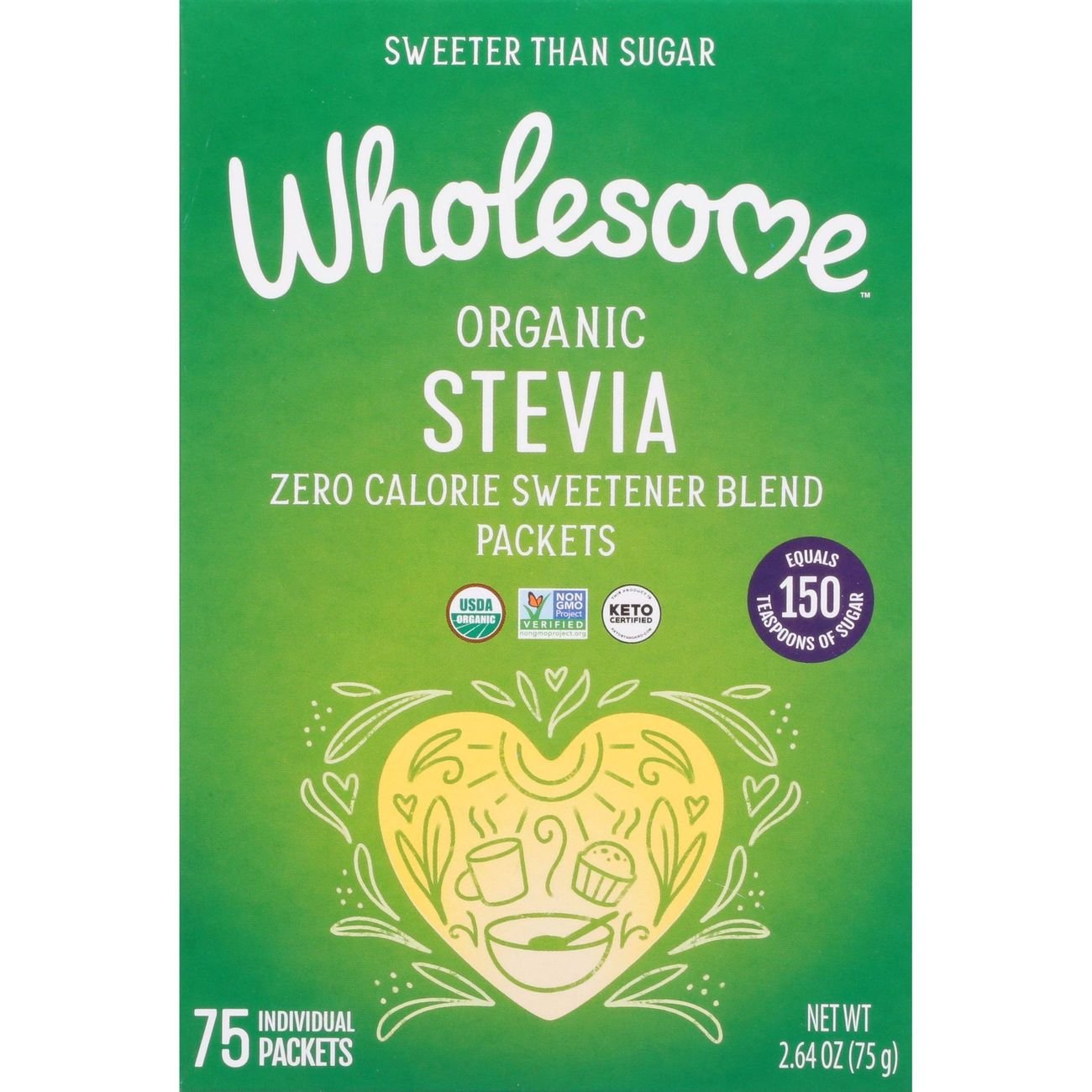 Wholesome Organic Stevia Packets - Shop Sugar Substitutes at H-E-B