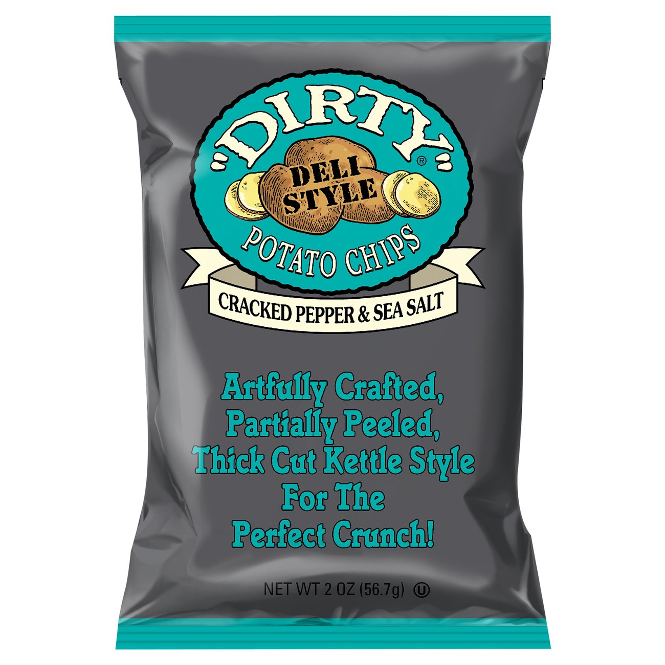 Dirty Cracked Pepper and Sea Salt Potato Chips - Shop Chips at H-E-B