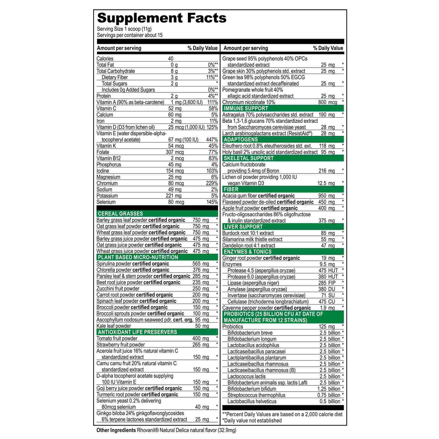 Vibrant Health Green Vibrance Superfood Powder - Shop Diet & fitness at ...