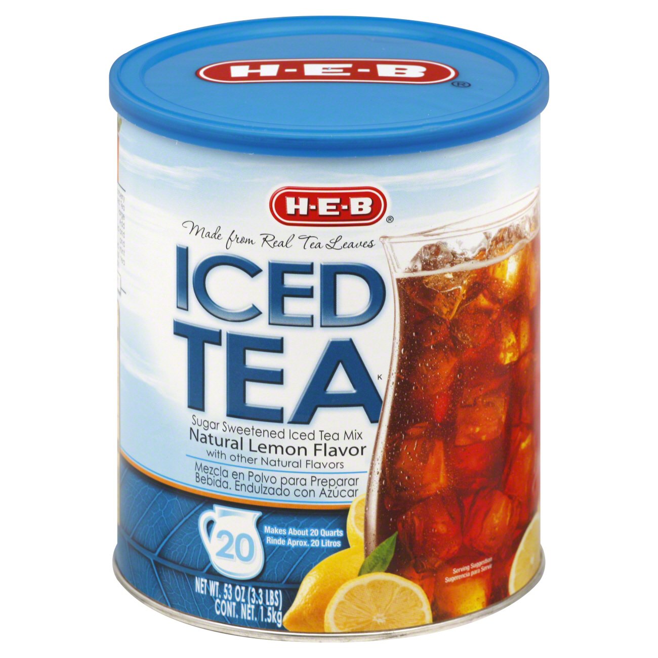 H-E-B Natural Lemon Flavor Iced Tea Mix - Shop Tea at H-E-B