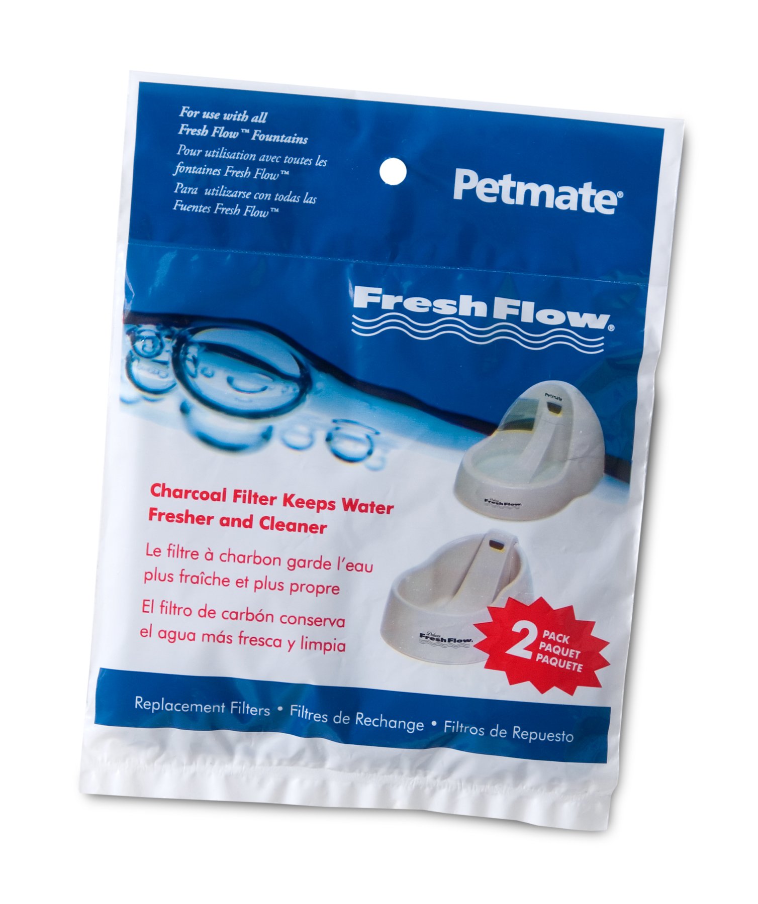 Petmate Fresh Flow Charcoal Replacement Filters - Shop Bowls ...