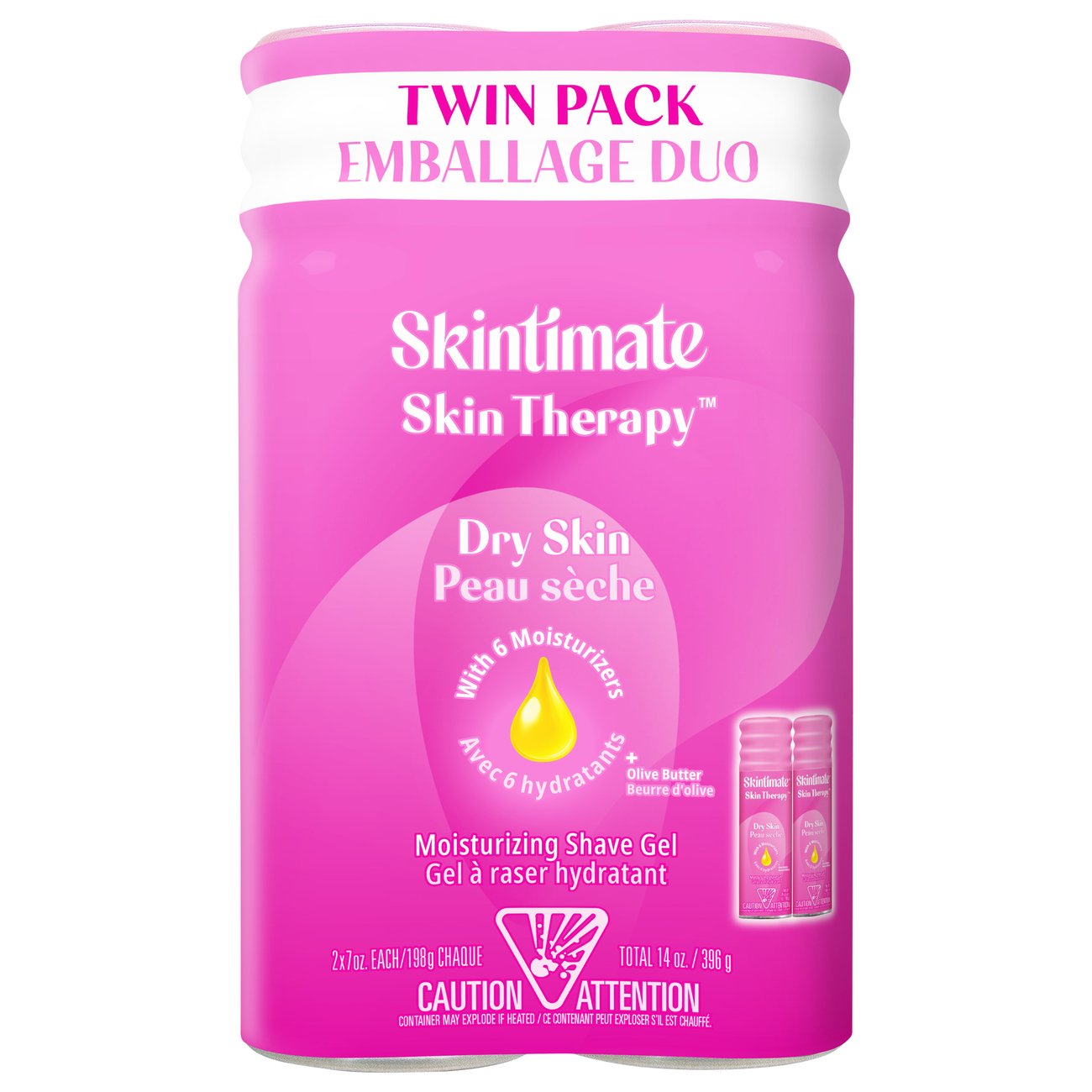 Skintimate Skin Therapy Dry Skin Shave Gel - Twin Pack - Shop Bath ...