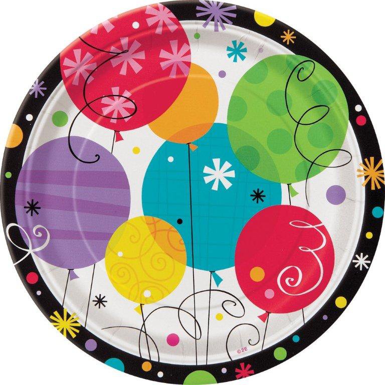 Unique Breezy Birthday Plate, 7 inch - Shop Plates & bowls at H-E-B