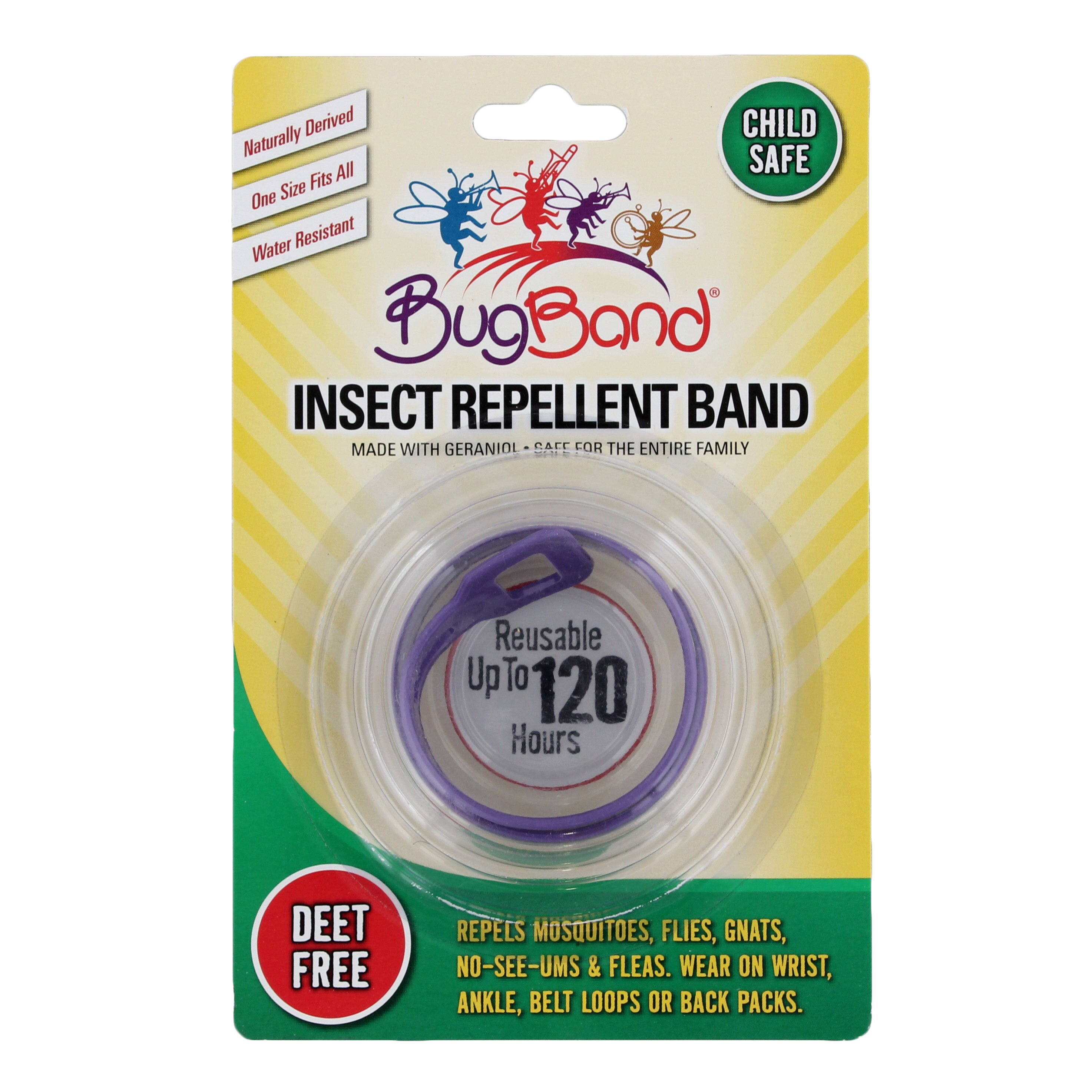 BugBand Insect Repelling Wristband, Purple - Shop Insect repellant at H-E-B