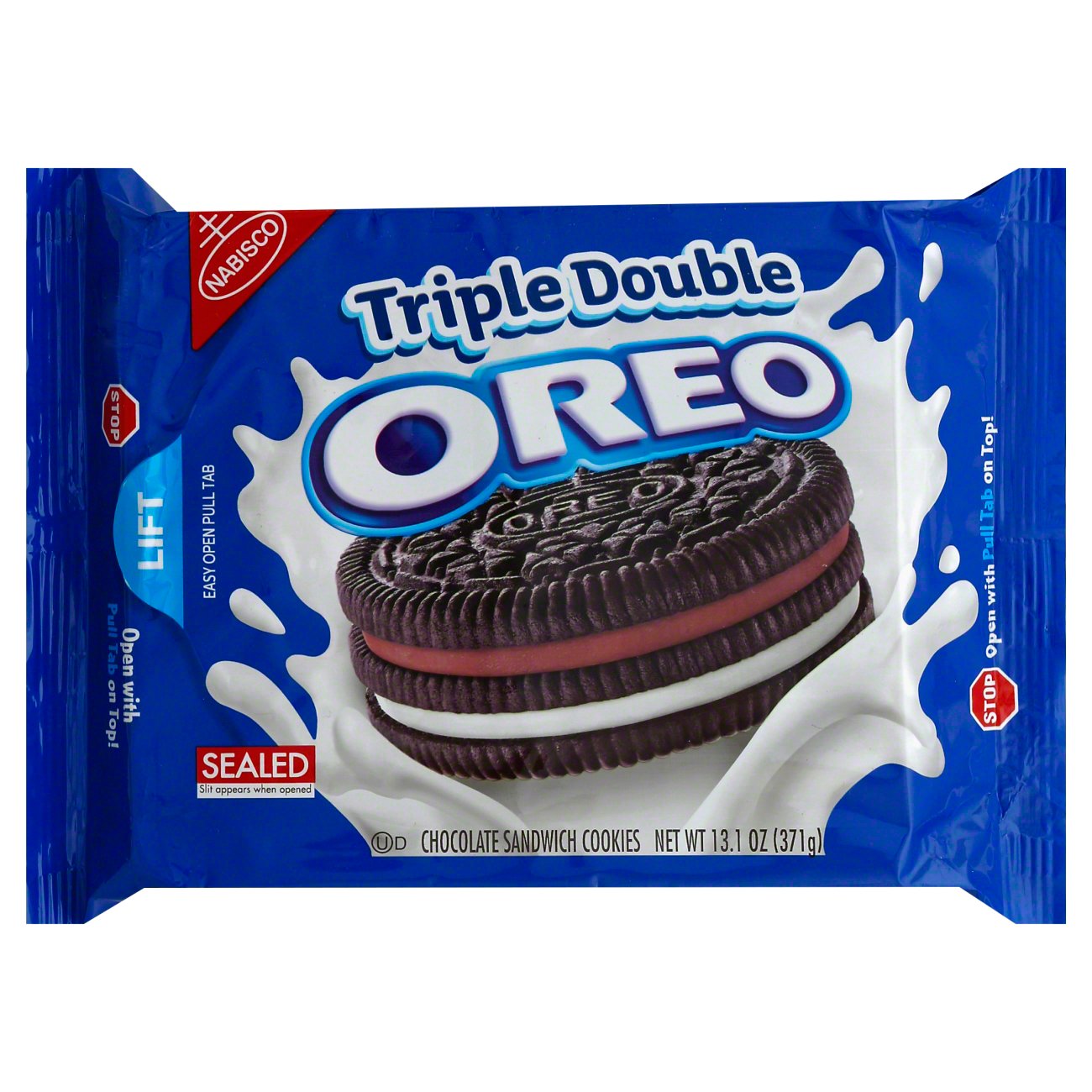 Nabisco Oreo Triple Double Chocolate Sandwich Cookies - Shop Cookies at ...