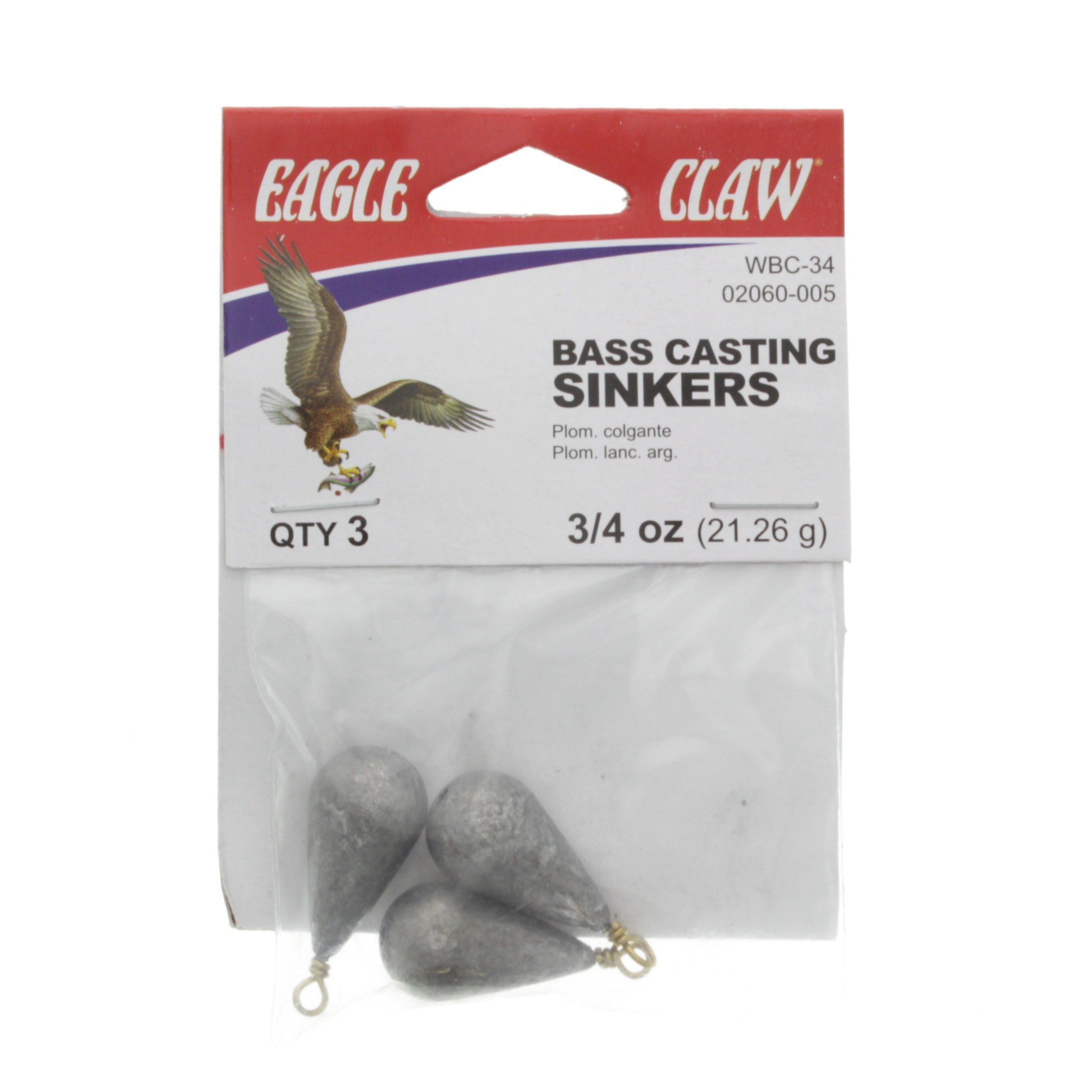 Eagle Claw 3/4 OZ Bass Casting Sinker - Shop Fishing at H-E-B