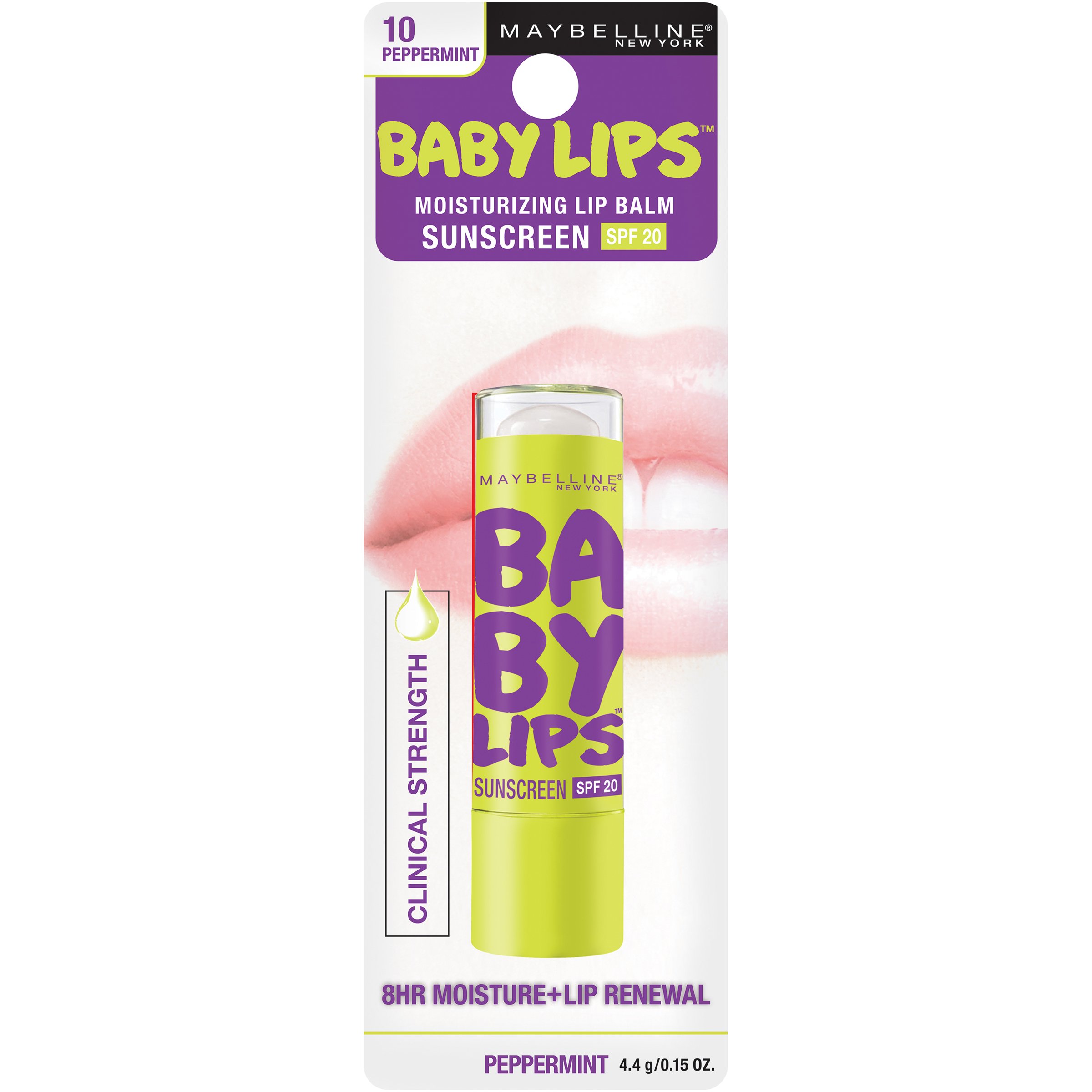 Maybelline Baby Lips Peppermint Moisturizing Lip Balm - Shop Lip balm ...