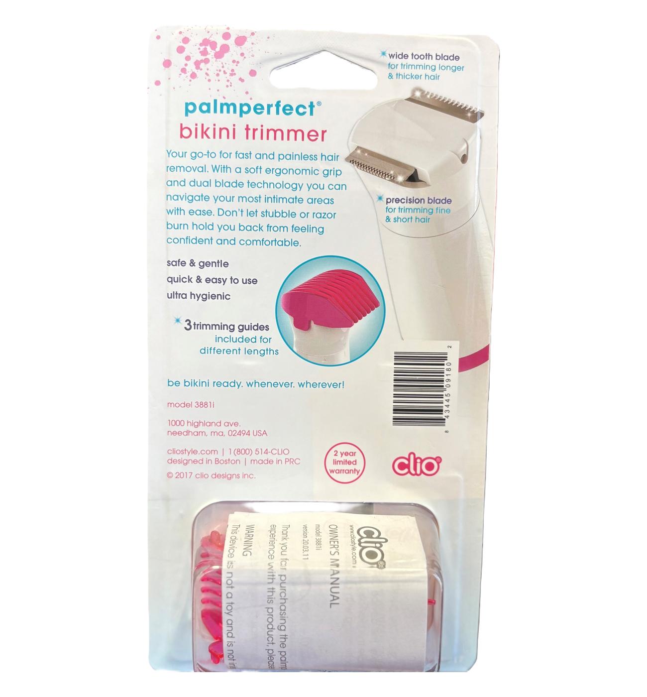 Clio Palmperfect Bikini Trimmer - Shop Electric shavers & trimmers at H-E-B