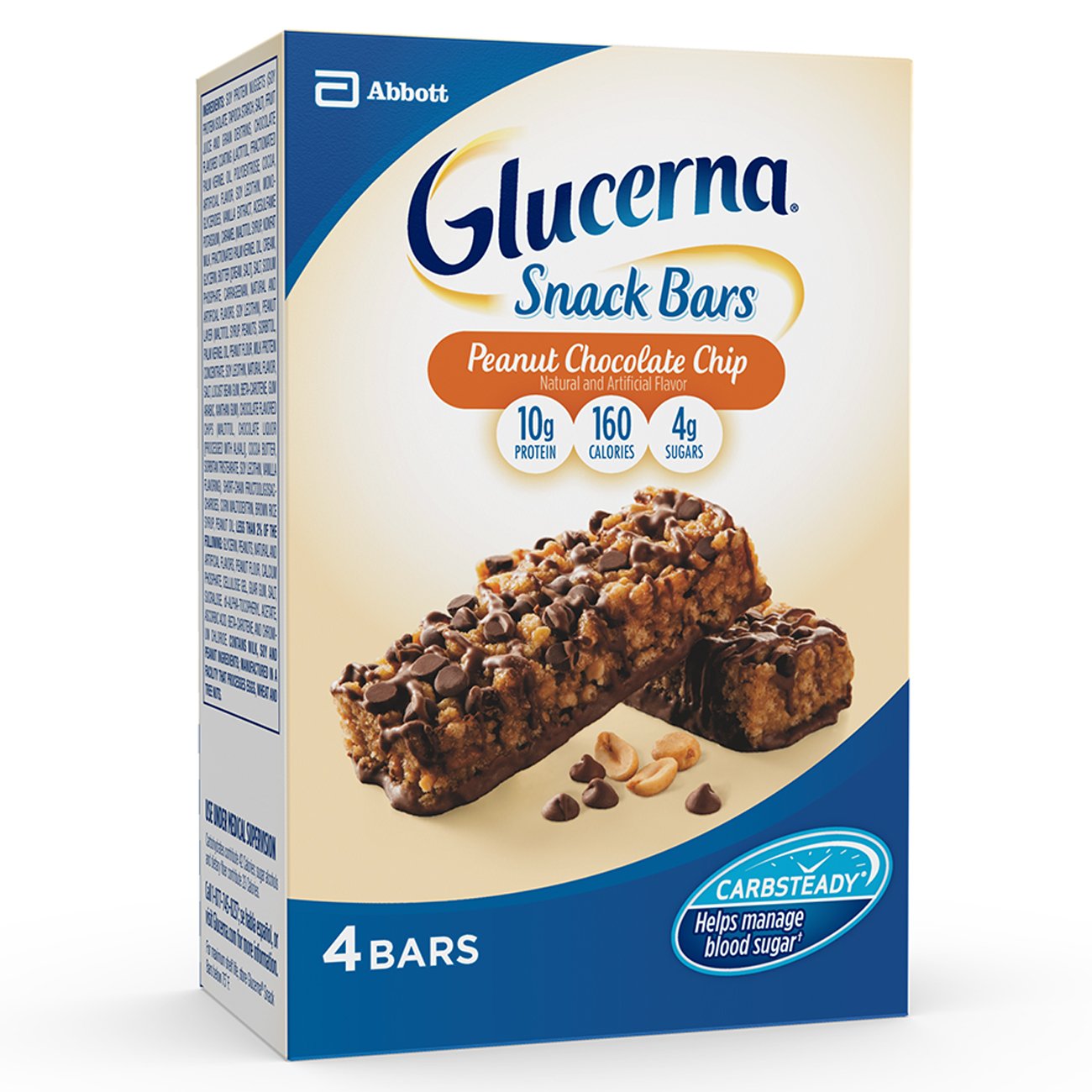 Glucerna Snack Bars Peanut Chocolate Chip Bars - Shop Diet & Fitness at ...