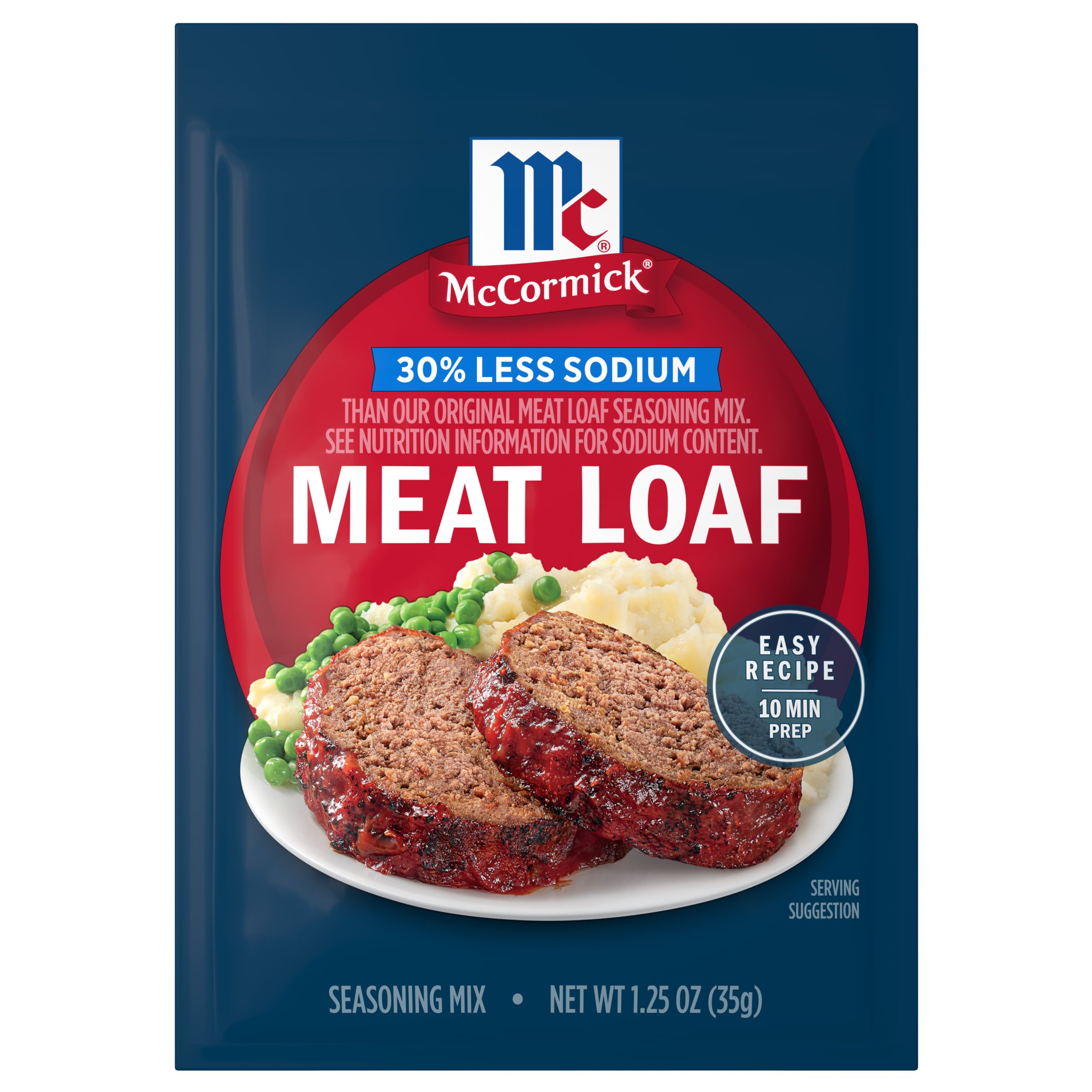 McCormick 30% Less Sodium Meat Loaf Seasoning Mix - Shop Spice mixes at ...