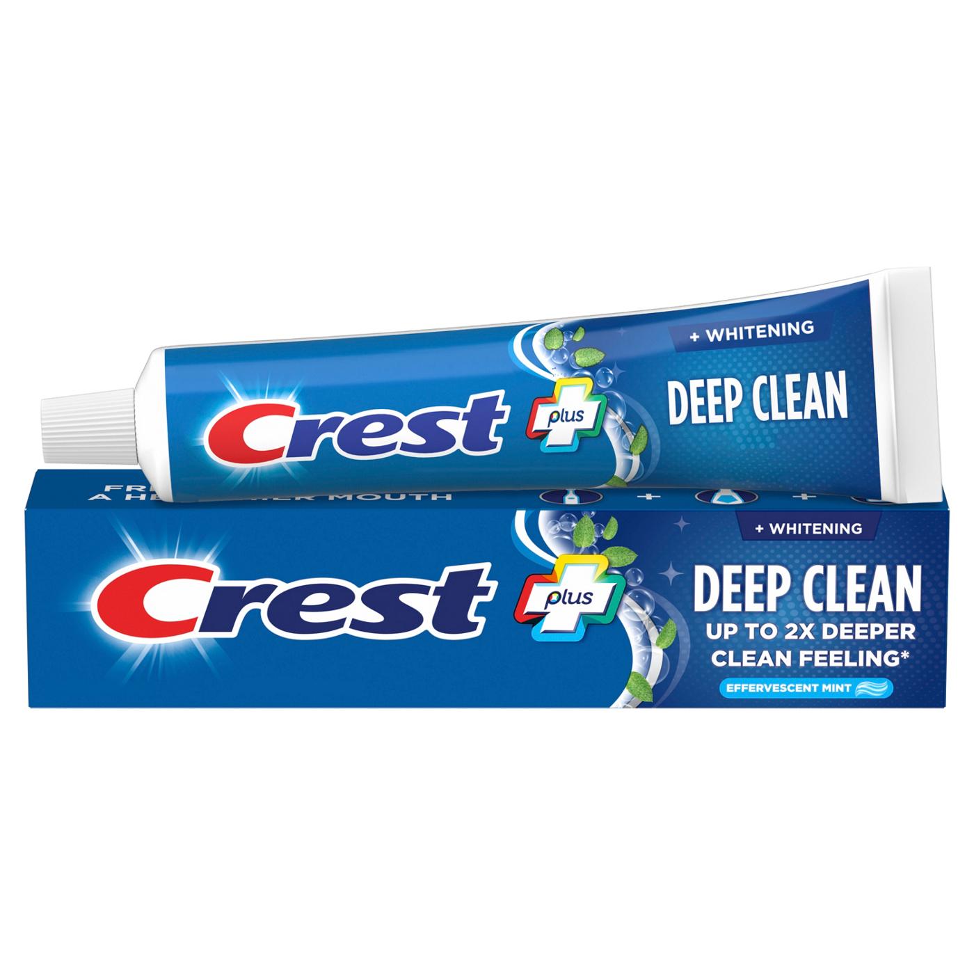 Crest Complete + Deep Clean Whitening Toothpaste - Effervescent Mint ...