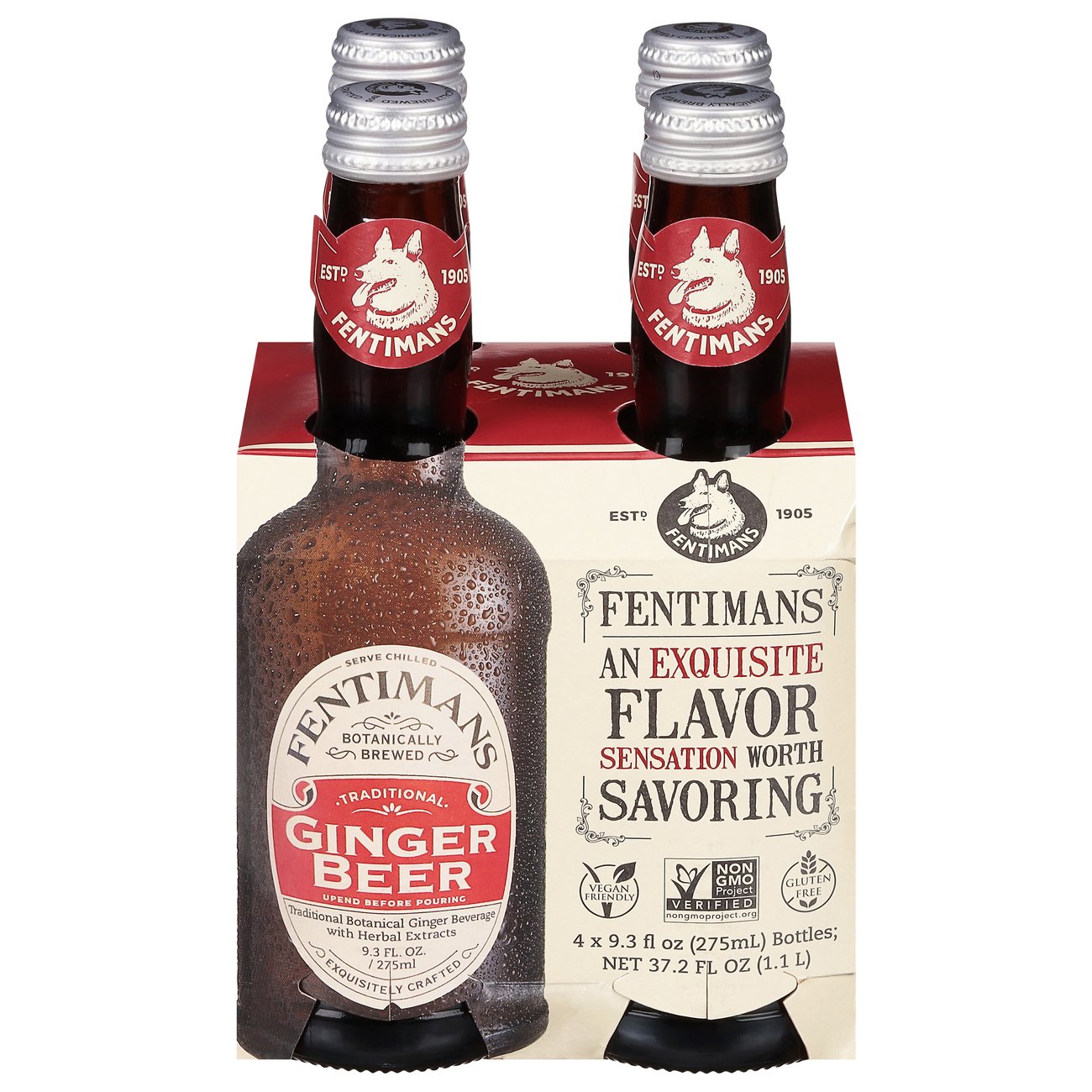 Fentimans Ginger Beer 9.3 oz Bottles - Shop Cocktail mixers at H-E-B