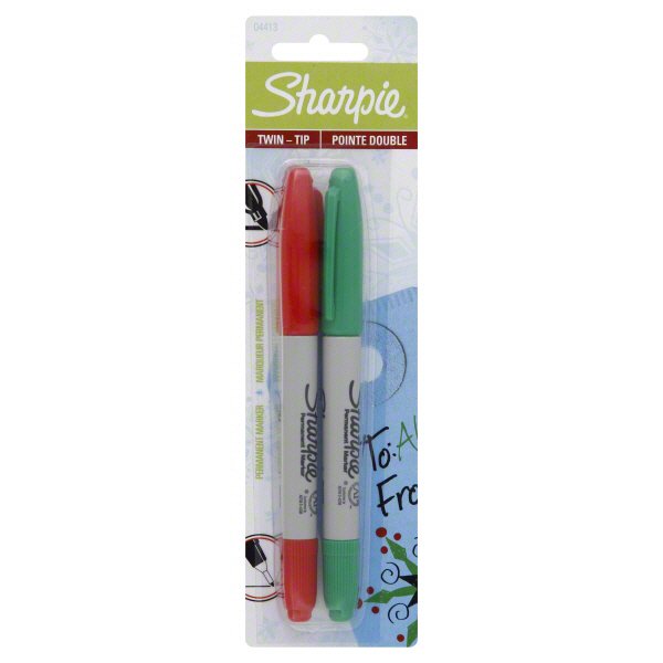 Sharpie Twin Tip Pointe Double, Red/ Green - Shop School & Office ...