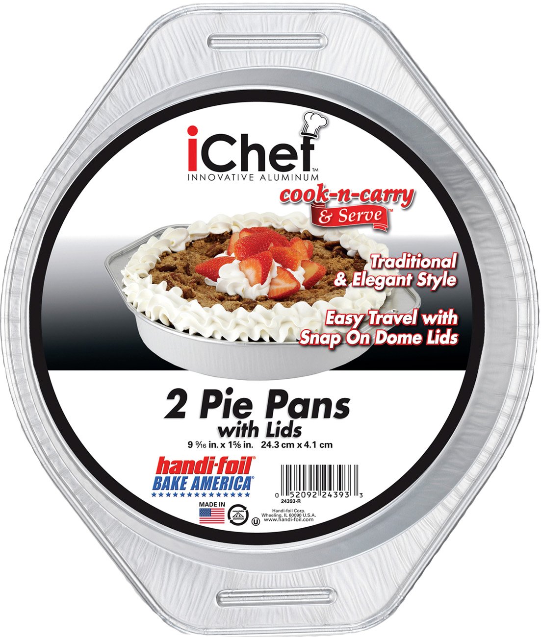 Handi-Foil iChef Cook-n-Carry & Serve Pie Pans with Lids - Shop ...