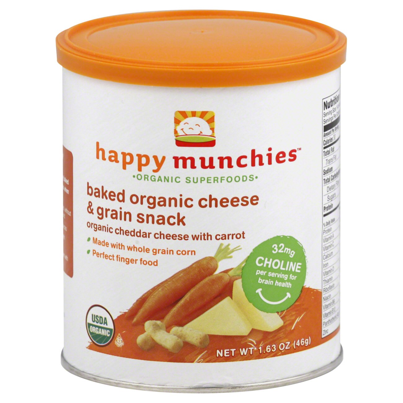 Happy Baby Munchies Baked Organic Cheese & Grain Toddler Snack - Shop ...