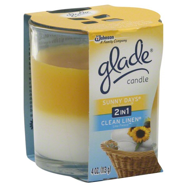 Glade Sunny Days & Clean Linen Candle - Shop Candles at H-E-B