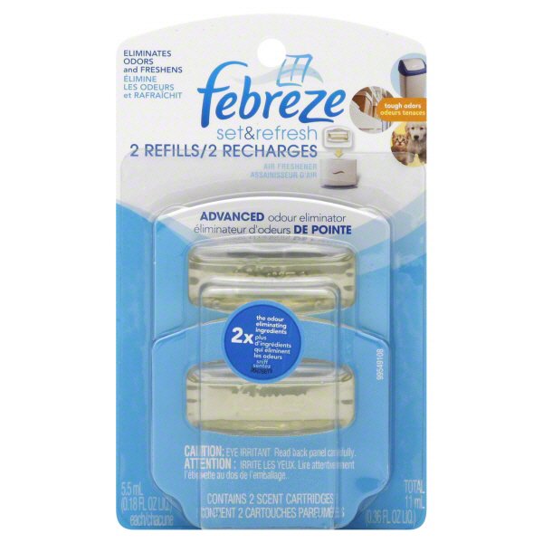 Febreze Set & Refresh Clean Zest Refills - Shop Air fresheners at H-E-B