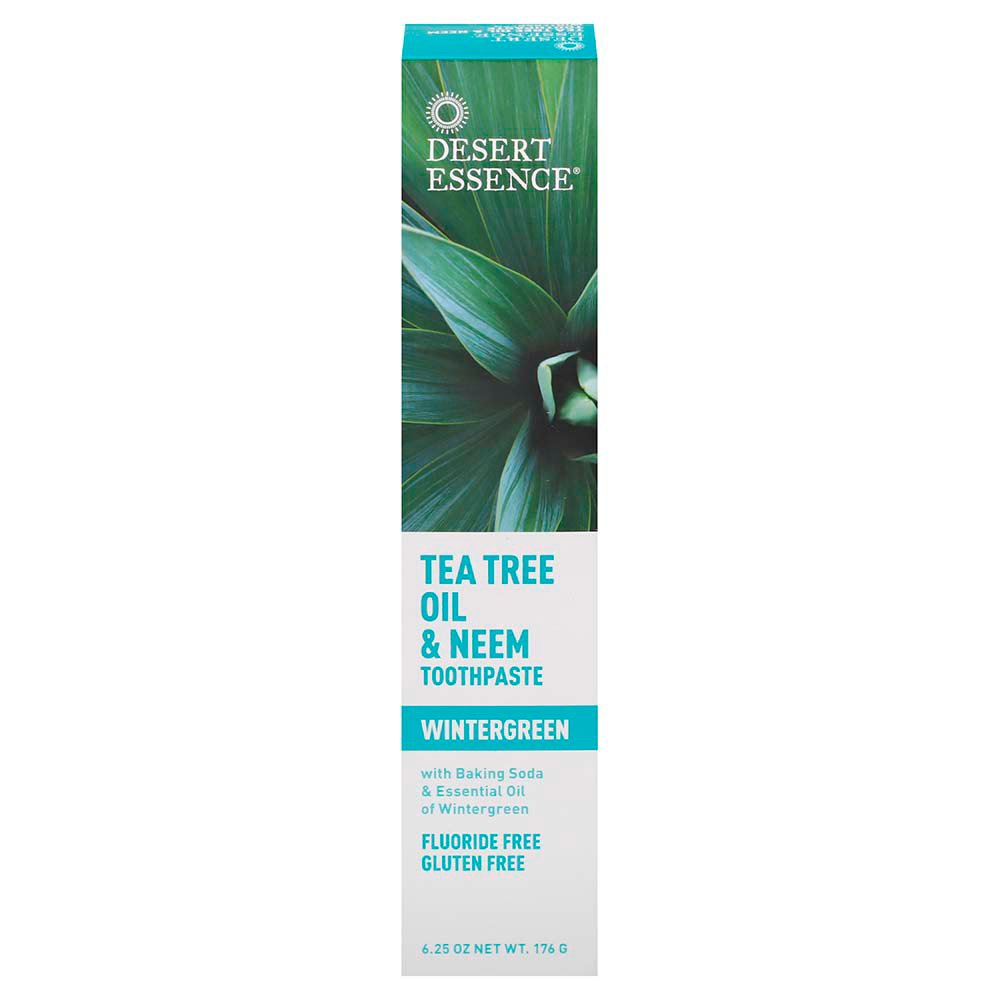 Desert Essence Tea Tree Oil & Neem Toothpaste - Wintergreen - Shop ...