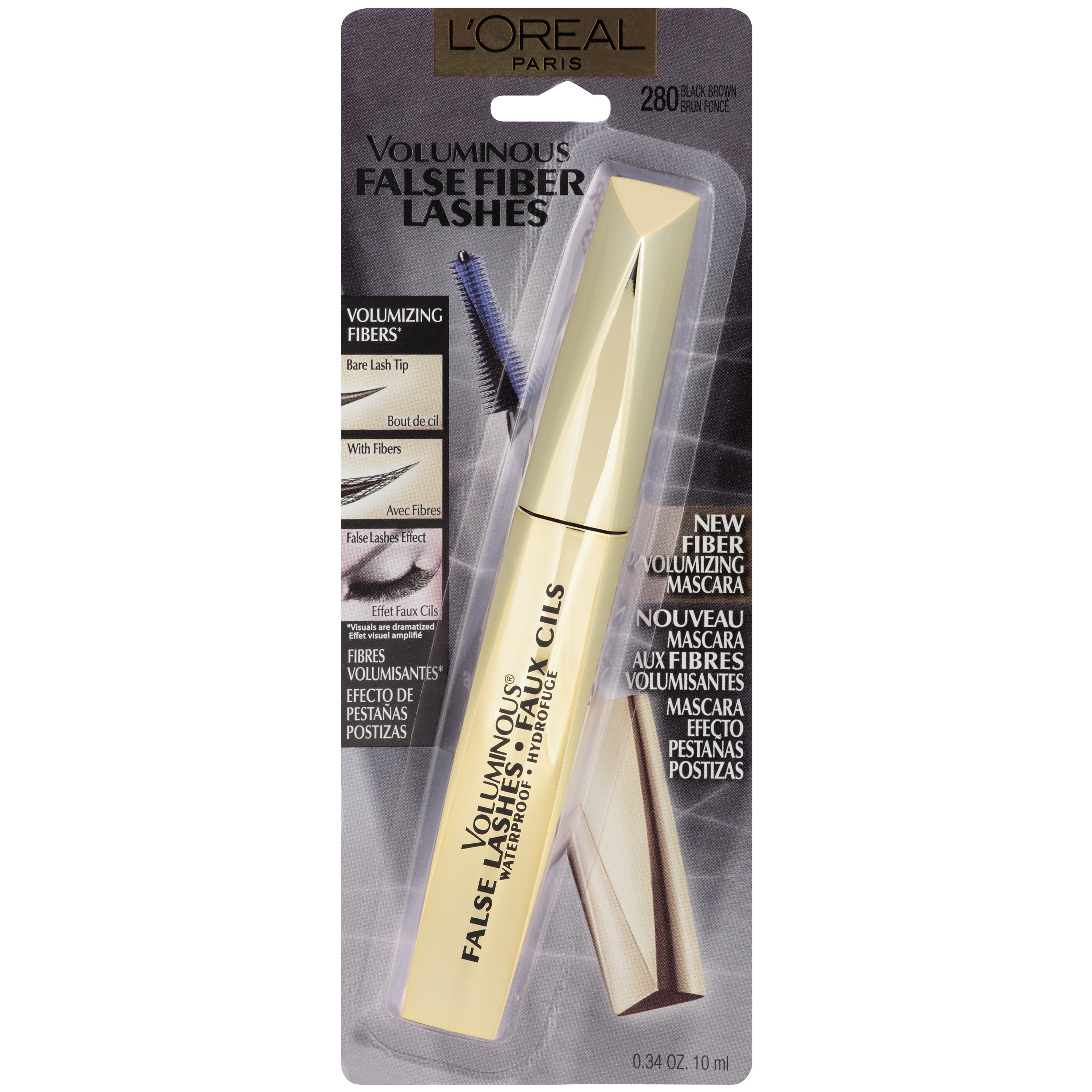 L'Oreal Paris Voluminous False Fiber Lashes Black Brown Mascara - Shop ...