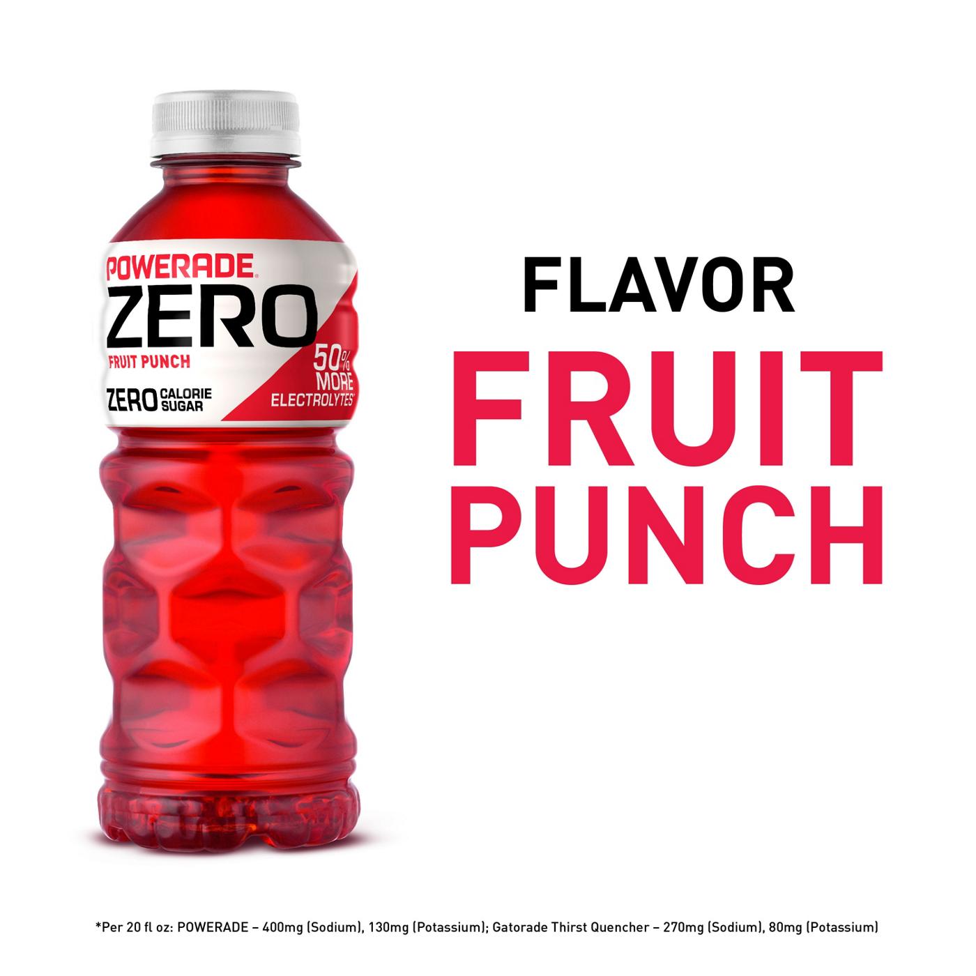 Powerade Zero Fruit Punch Sports Drink 8 pk Bottles - Shop Sports ...