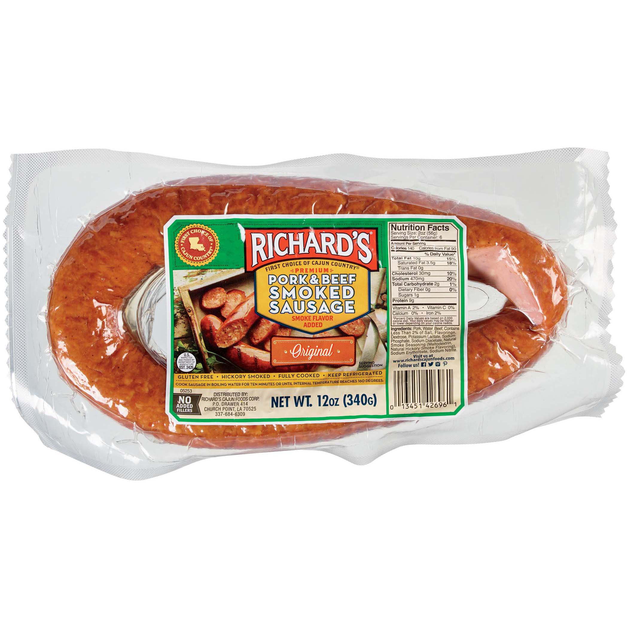 Richard's Pork & Beef Smoked Sausage - Shop Sausage at H-E-B
