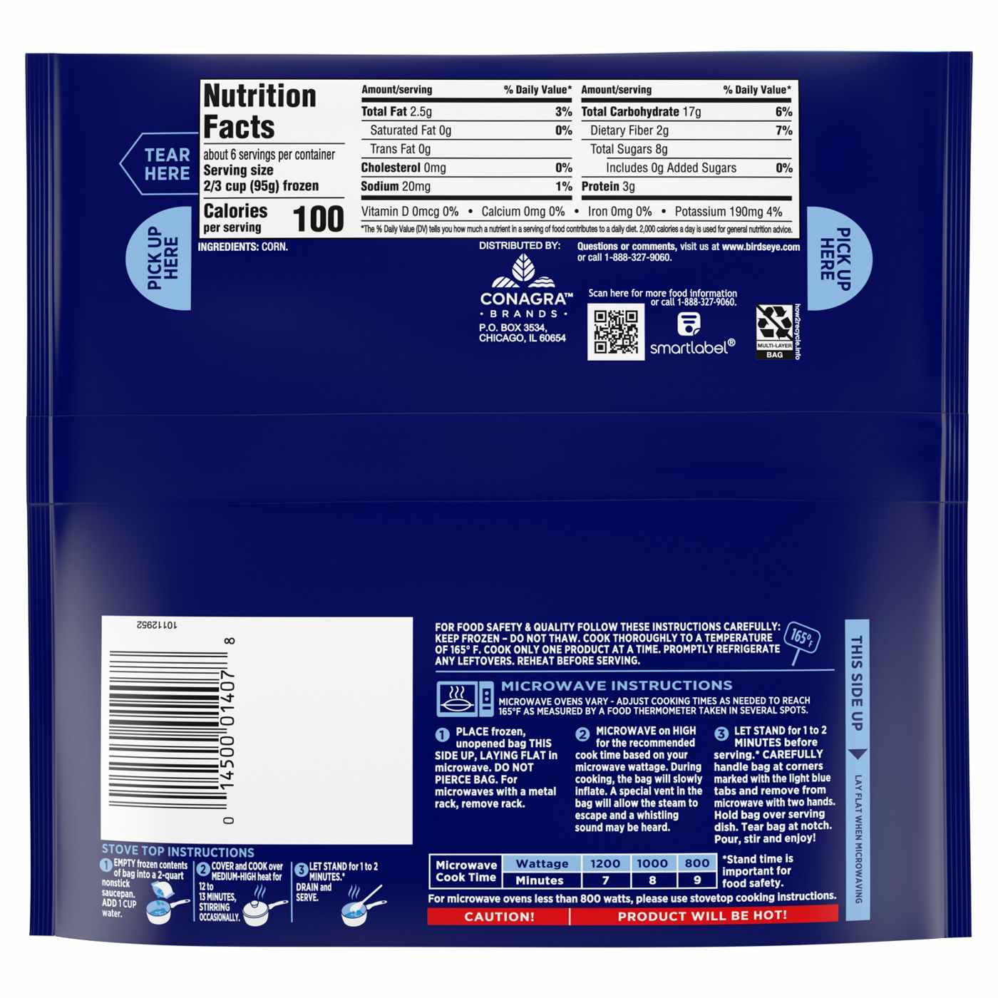 Birds Eye Frozen Steamfresh Super Sweet Corn - Family-Size - Shop Corn ...