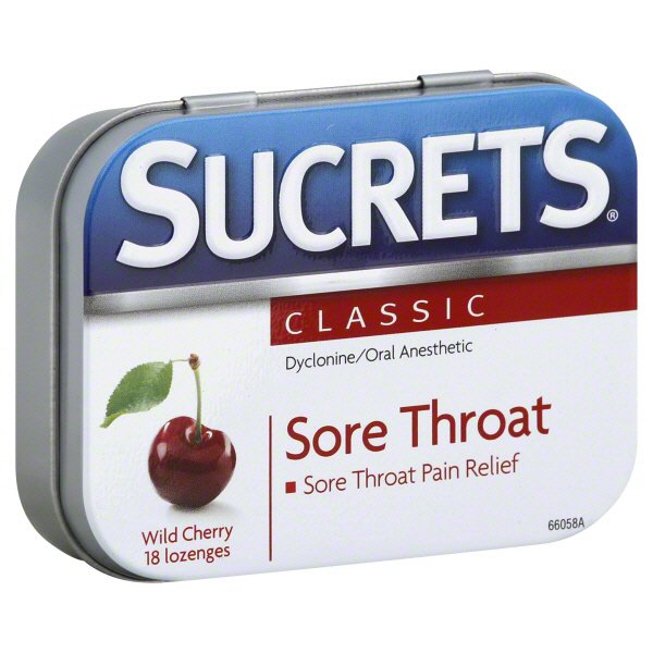 Sucrets Classic Sore Throat Wild Cherry Lozenges - Shop Cough, cold ...