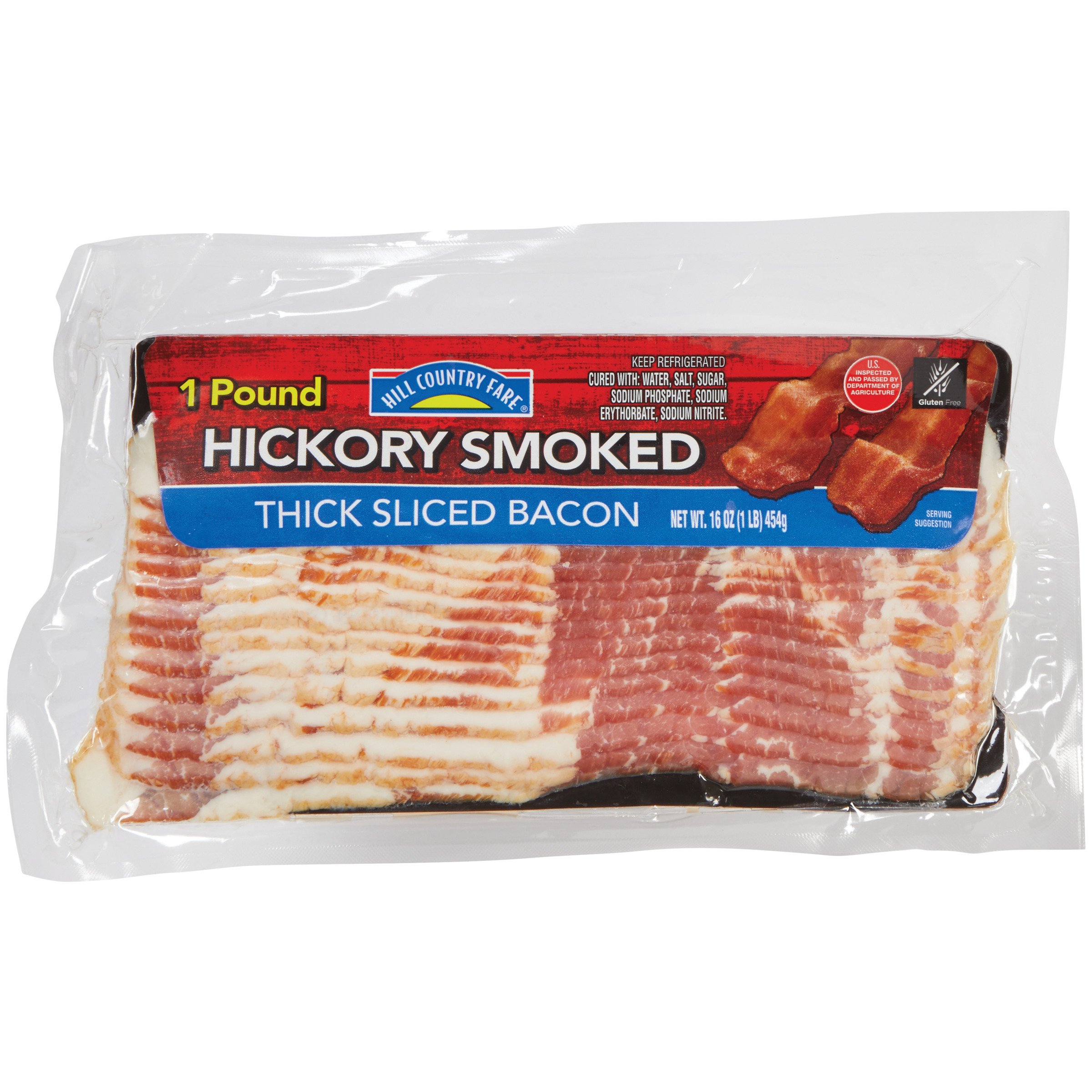 Hill Country Fare Hickory Smoked Thick Sliced Bacon - Shop Bacon at H-E-B