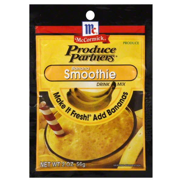 McCormick Produce Partners Banana Smoothie Drink Mix - Shop Shakes ...