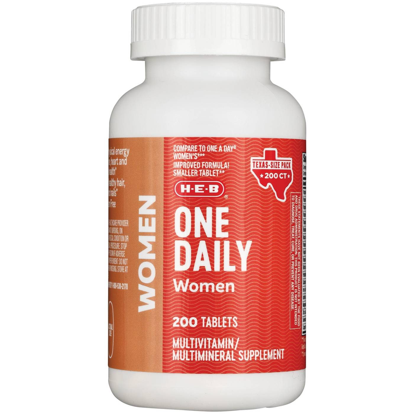 H-E-B Women's One Daily Multivitamin & Multimineral Tablets - Texas ...