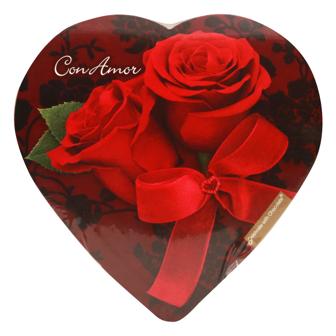 Elmer Chocolate Rose & Lace Assorted Chocolates Valentine's Heart Gift ...