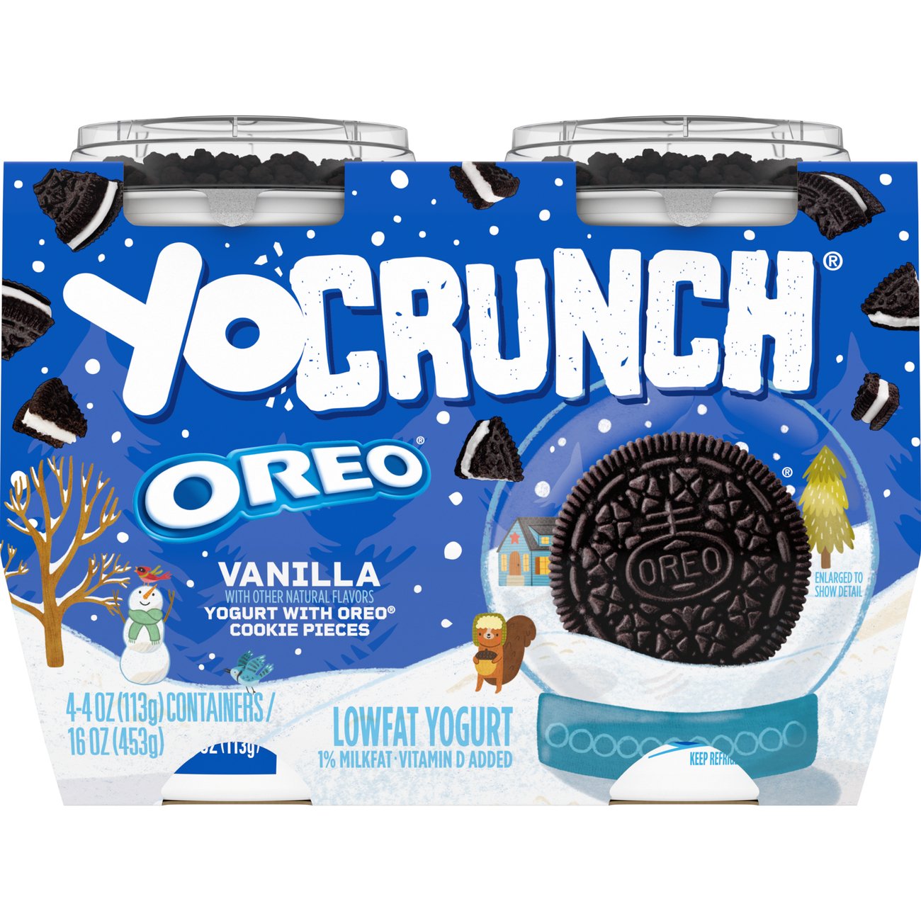 YoCrunch Low Fat Oreo Cookies N' Cream Yogurt - Shop Yogurt at H-E-B