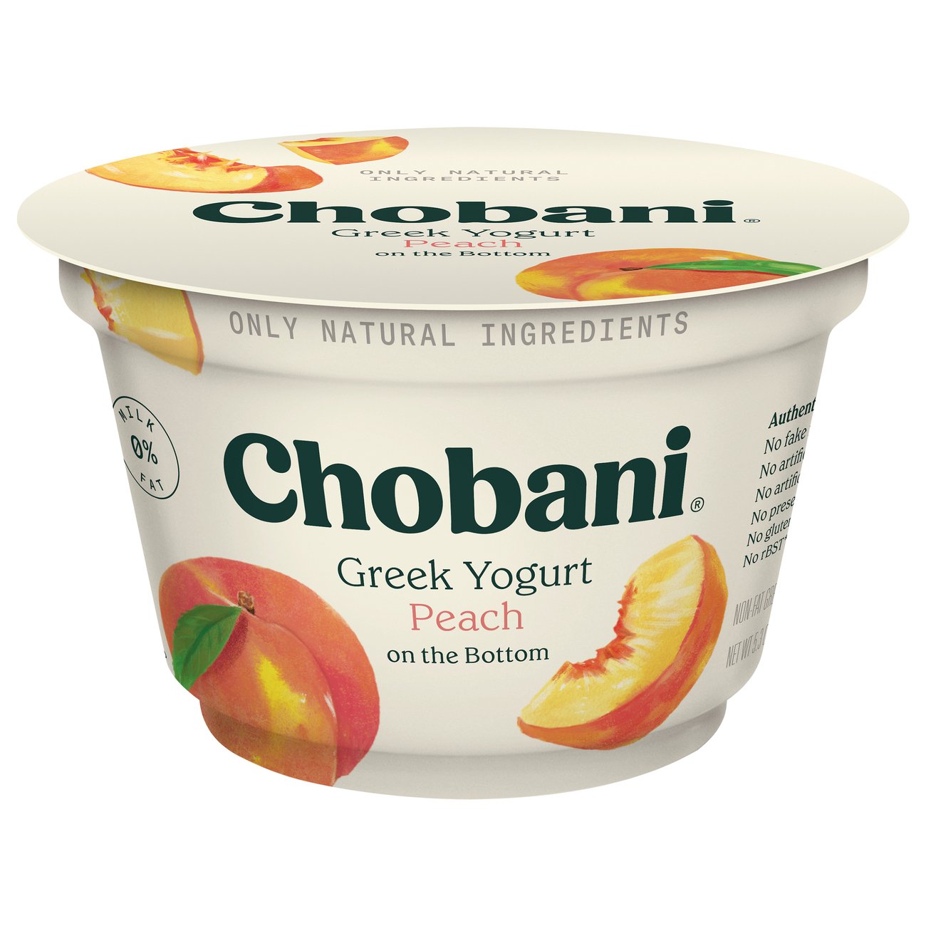 Chobani Non-Fat Peach On The Bottom Greek Yogurt - Shop Yogurt at H-E-B