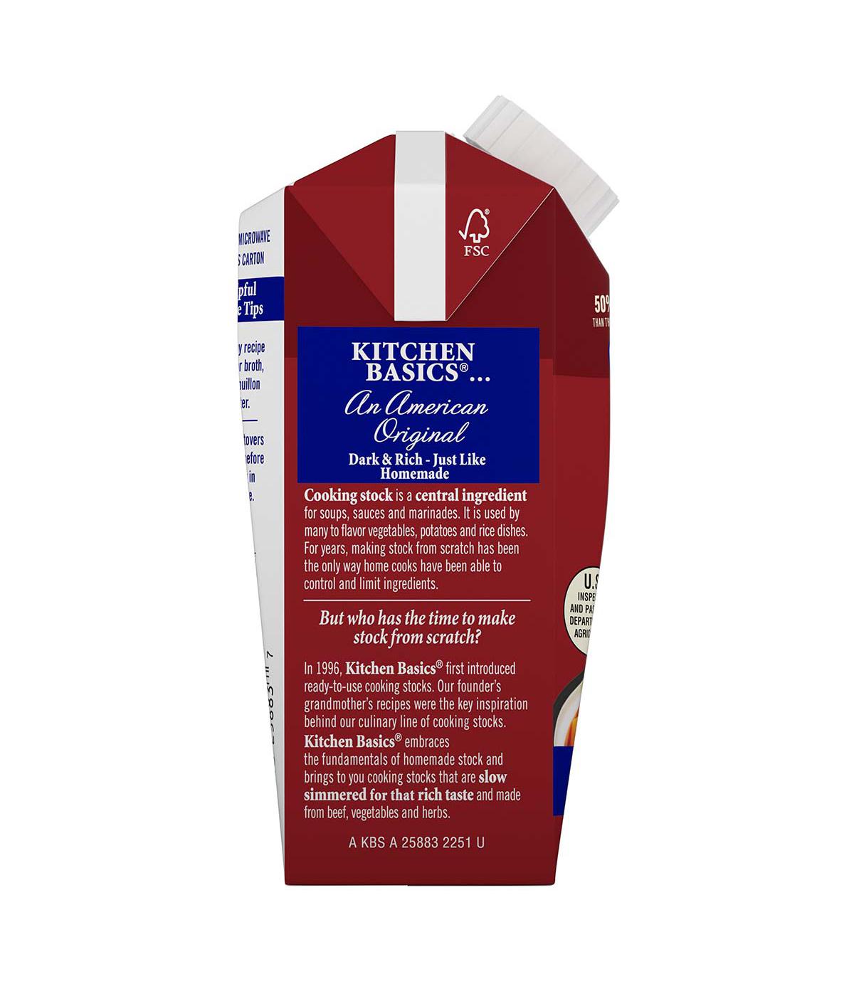 Kitchen Basics Original Beef Stock - Shop Broth & bouillon at H-E-B